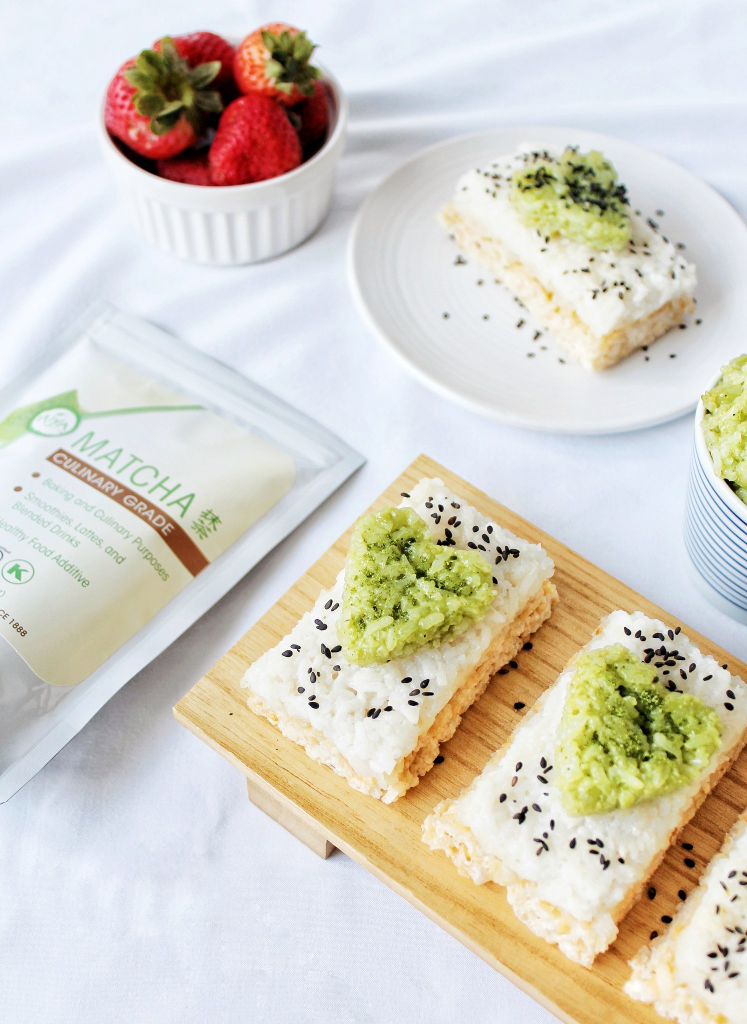 Matcha Coconut Sticky Rice Rice Krispies Treats – Jen's Food Lab